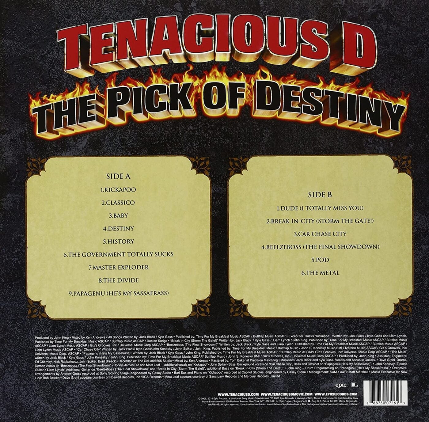 Tenacious D - The Pick Of Destiny - Mundo Vinyl